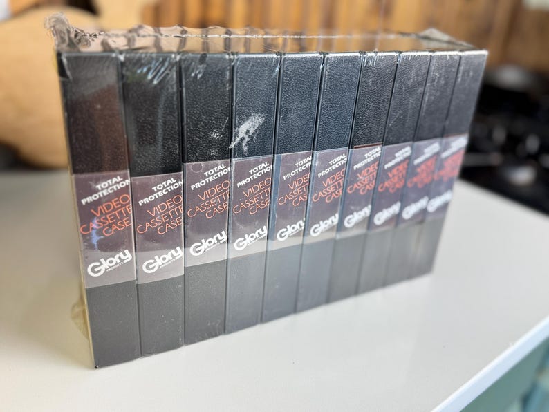 New Old Stock - Vintage Empty VHS Tape Cases - NIB - Take 10! VCR Tape ...