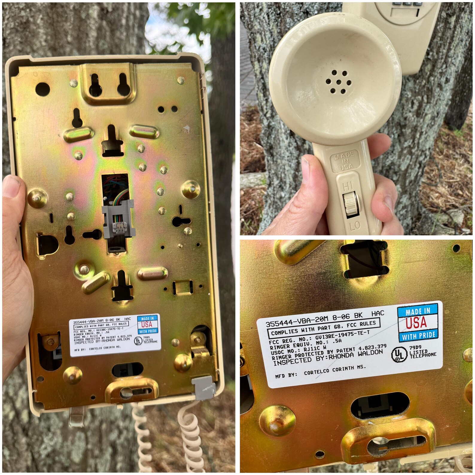 Vintage Cortelco Push Button Wall Phone - Etsy