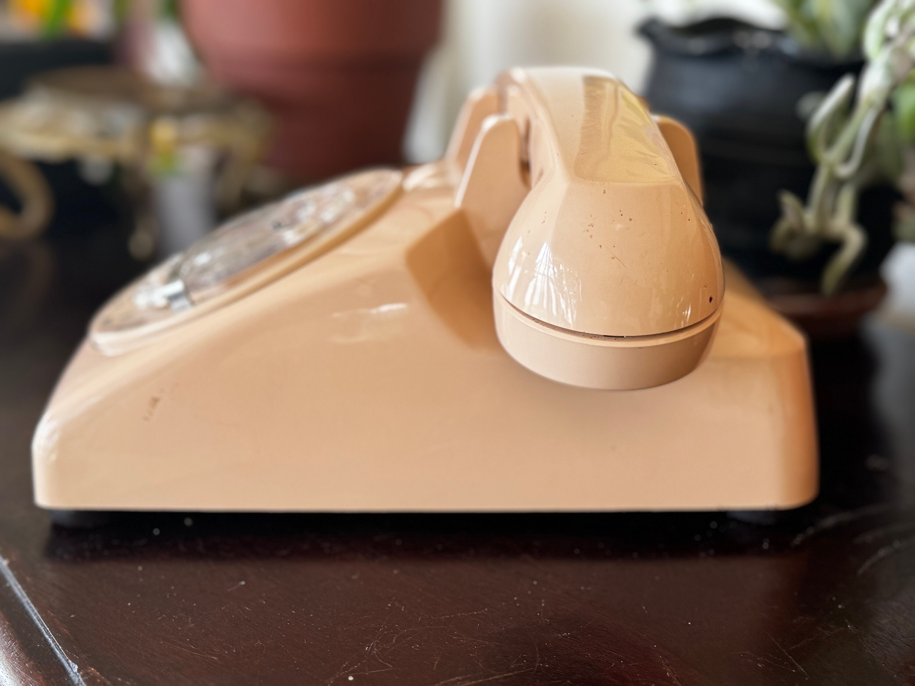 Vintage Beige Rotary Telephone - Etsy