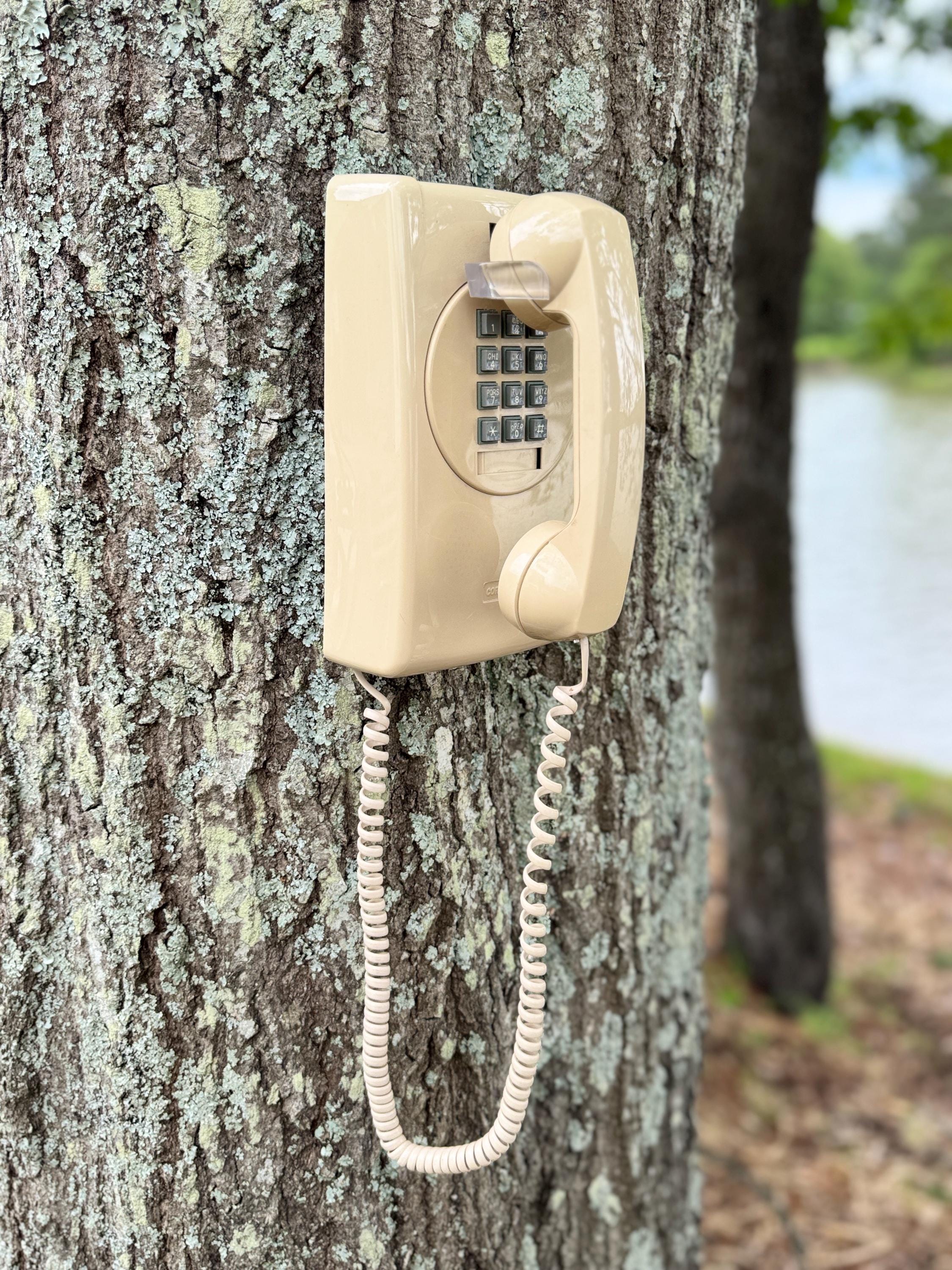 Vintage Cortelco Push Button Wall Phone – Retro Corded Telephone ...