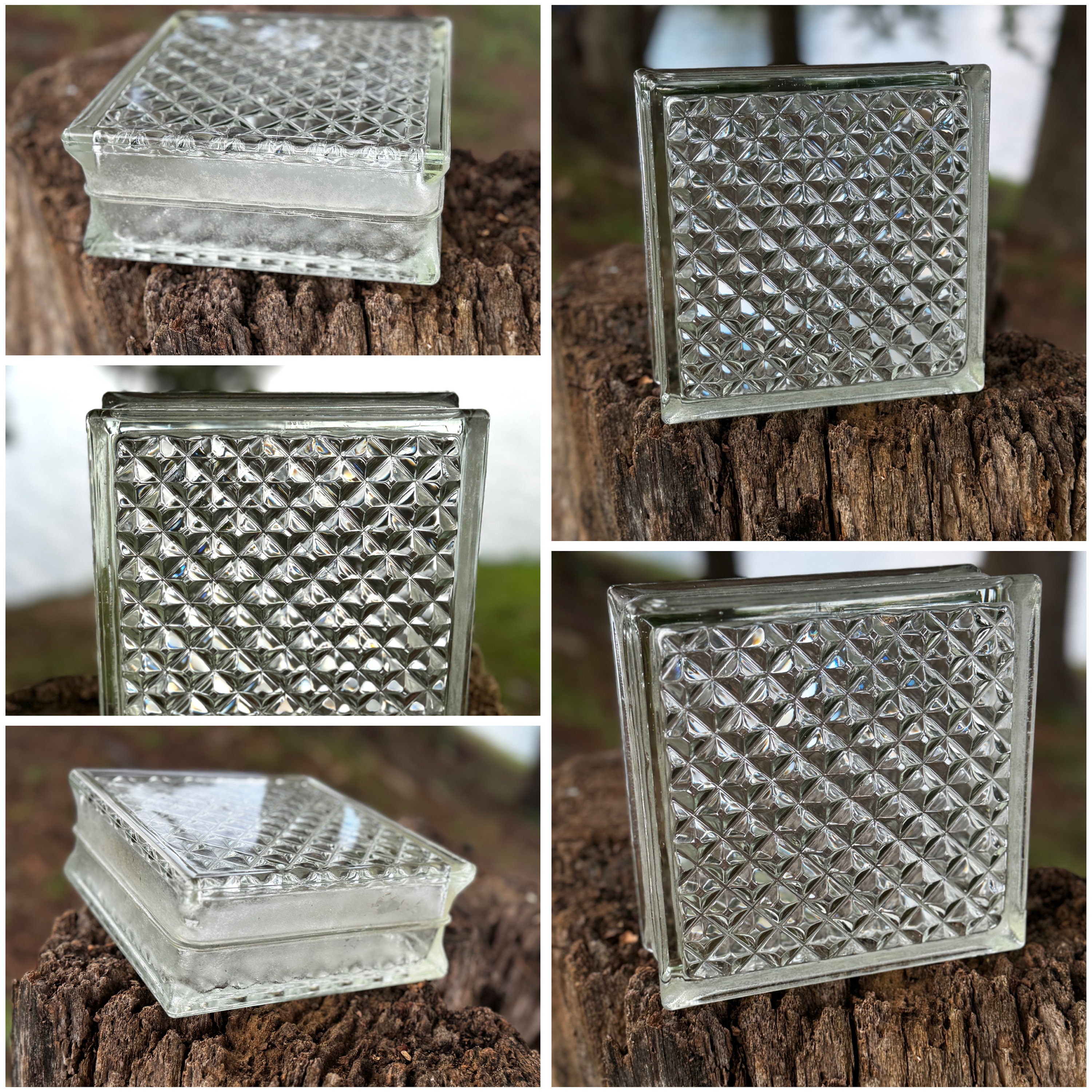 Vintage Retro Glass Blocks Architectural Salvage 7 Available - Etsy