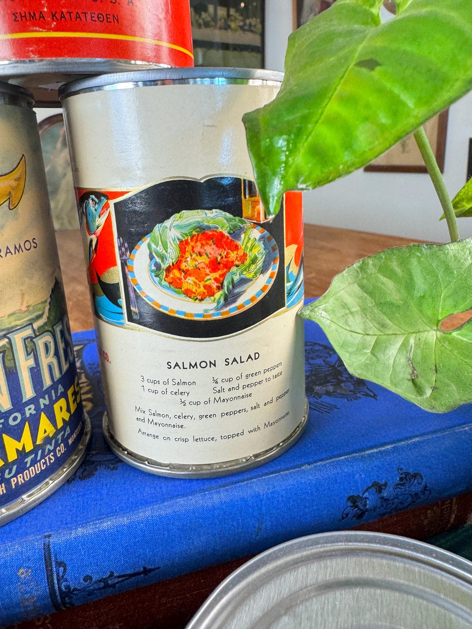 Vintage Fish Market Canned Food Replicas - Reproduction Tin Supermarket ...