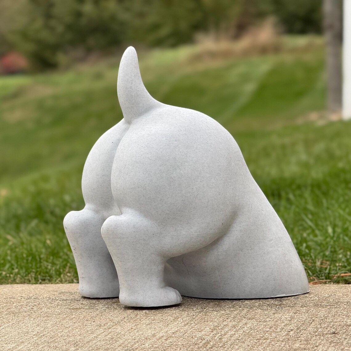 Funny Digging Dog Statue Outdoor Garden Decor Playful Puppy Sculpture ...