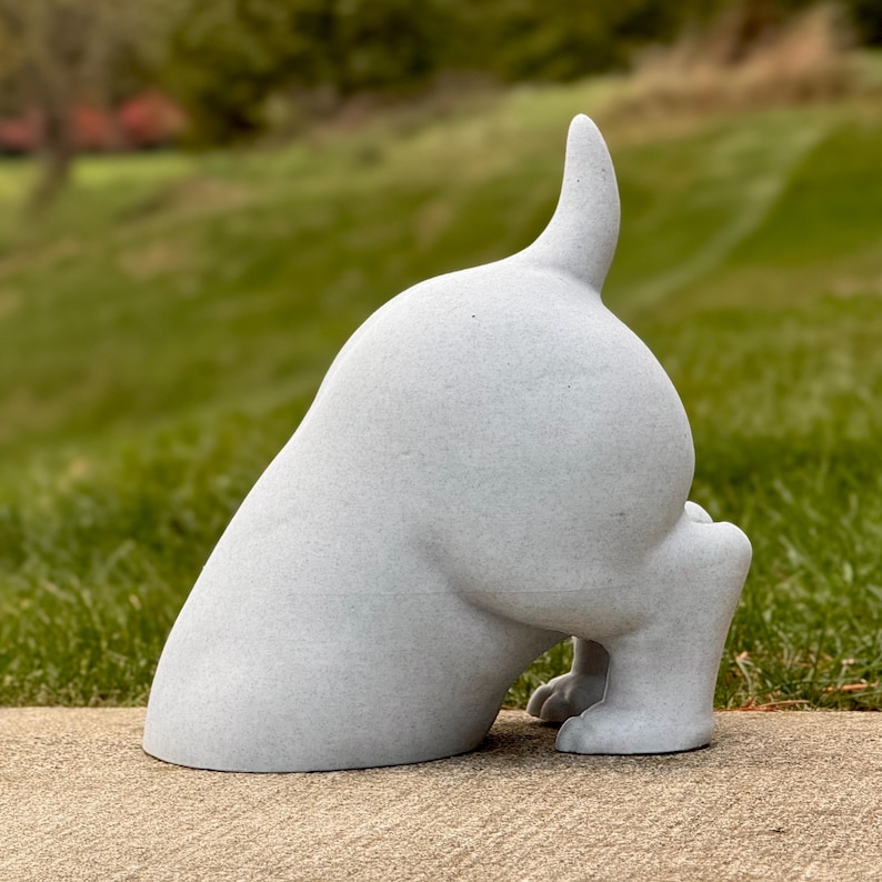 Funny Digging Dog Statue Outdoor Garden Decor Playful Puppy Sculpture ...