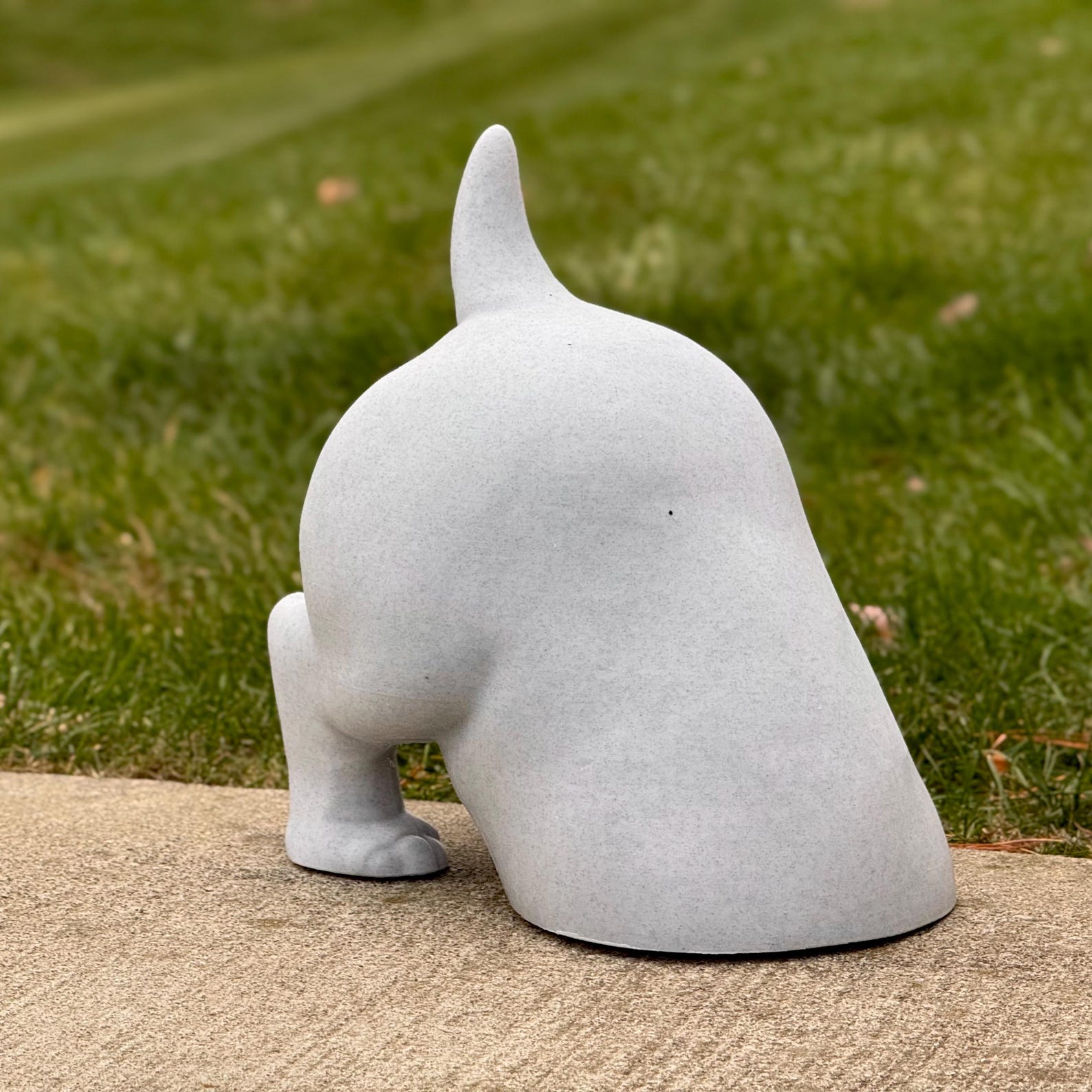 Funny Digging Dog Statue Outdoor Garden Decor Playful Puppy Sculpture ...