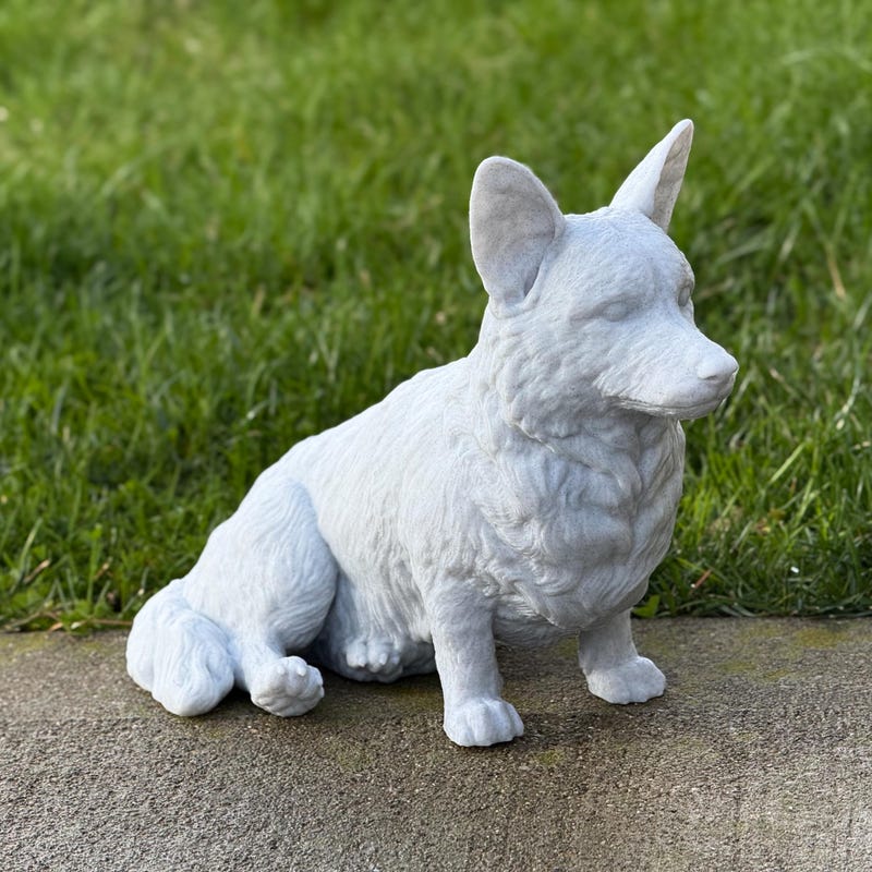 Corgi Statue - Etsy