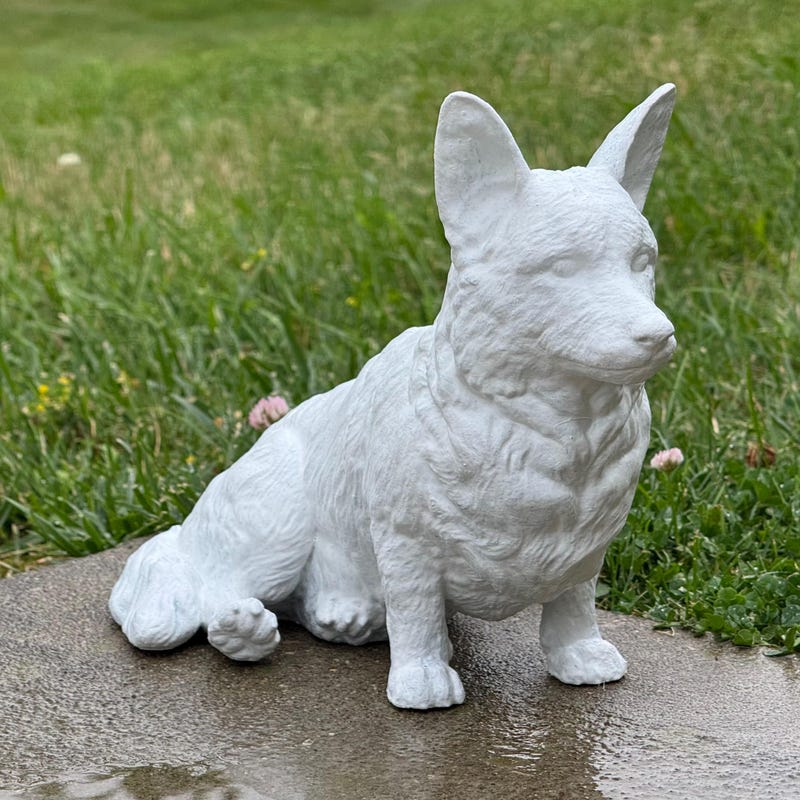Corgi Statue - Etsy