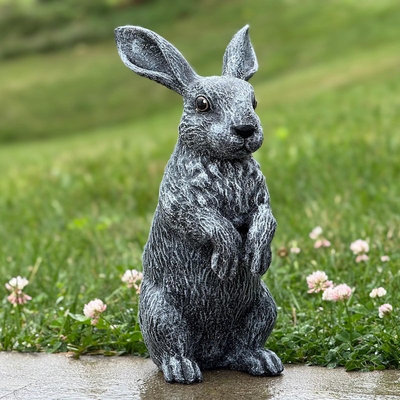 Rabbit Garden Statue - Etsy