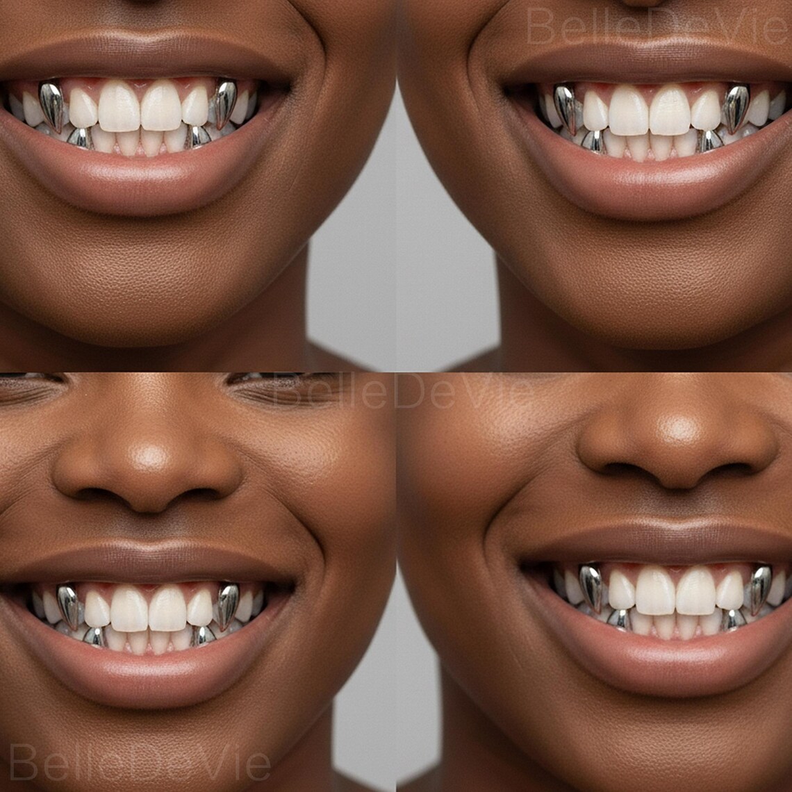 Canine Teeth 14 Gold Plated Fang Grillz for Men & Women | Hip Hop ...