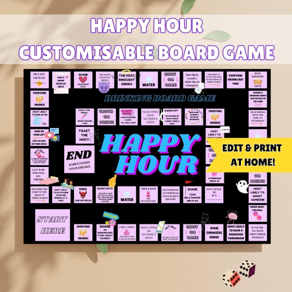 College Drinking Games - Etsy