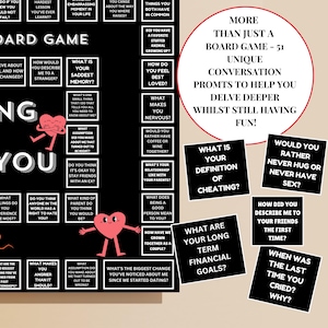 Date Night Game Couples Questions Cards Conversation Starters Board ...
