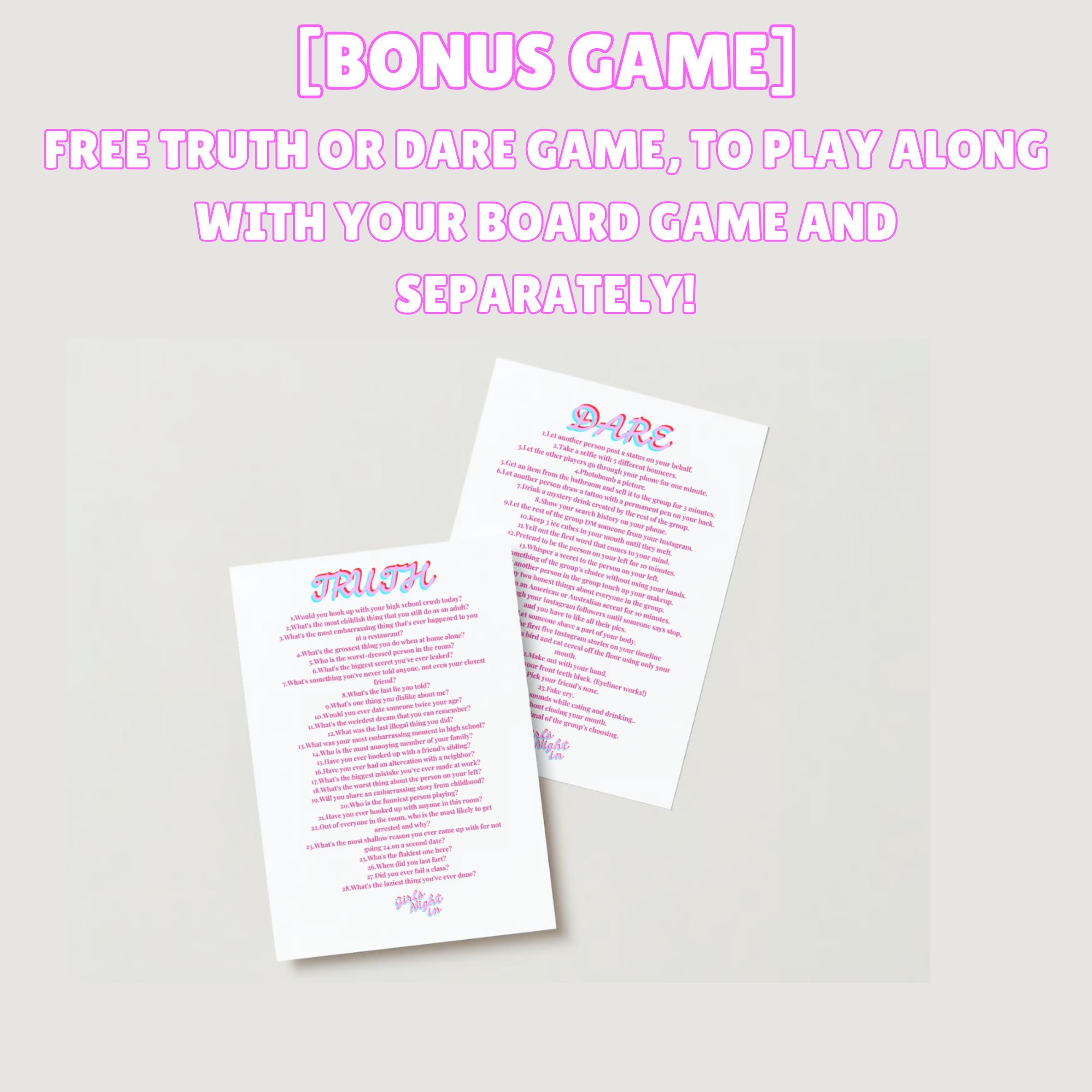 Girls Night in Party Games Ladies Night Games Printable Editable Board ...