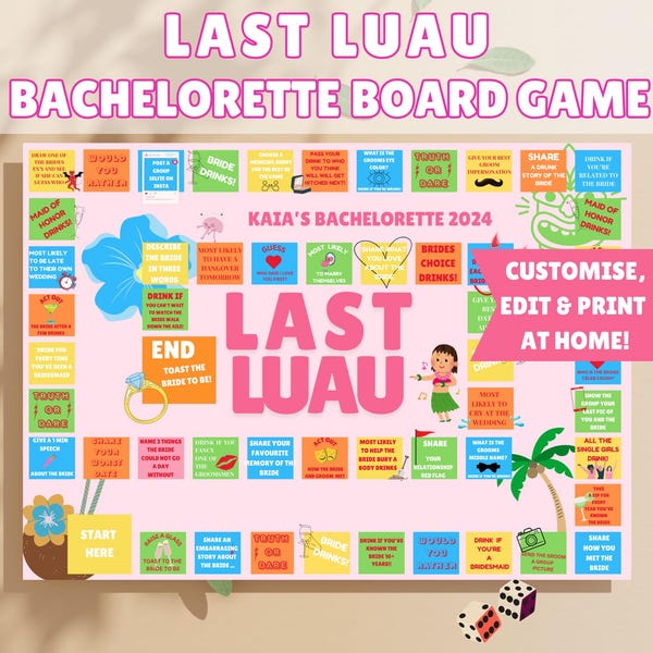 Luau Games - Etsy