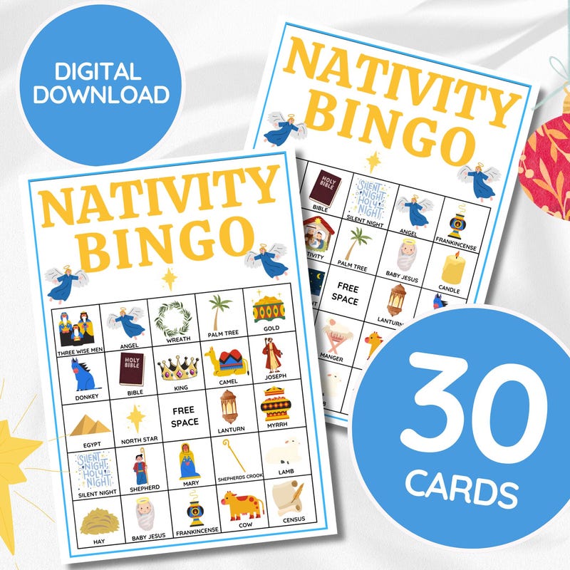 Nativity Bingo - Etsy