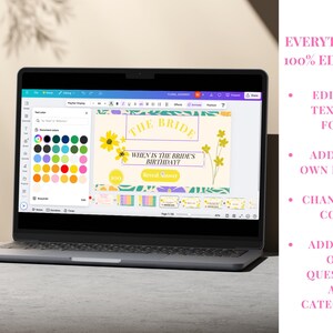 Floral Bridal Shower Games for Bachelorette Jeopardy Slideshow Editable ...