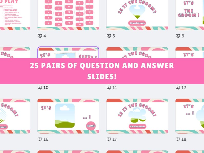 Bachelorette Party Game for Bridal Shower Drinking Game Slideshow ...