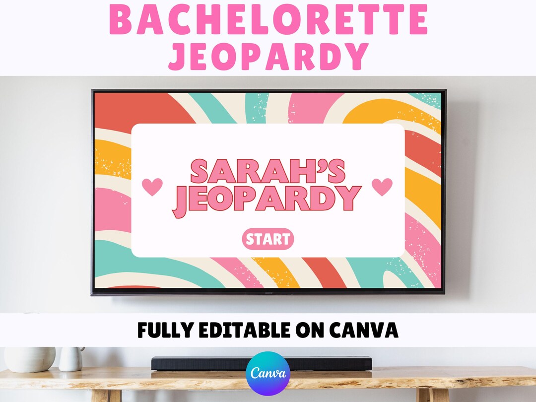 Bachelorette Party Jeopardy Game Template Customisable Powerpoint Game ...