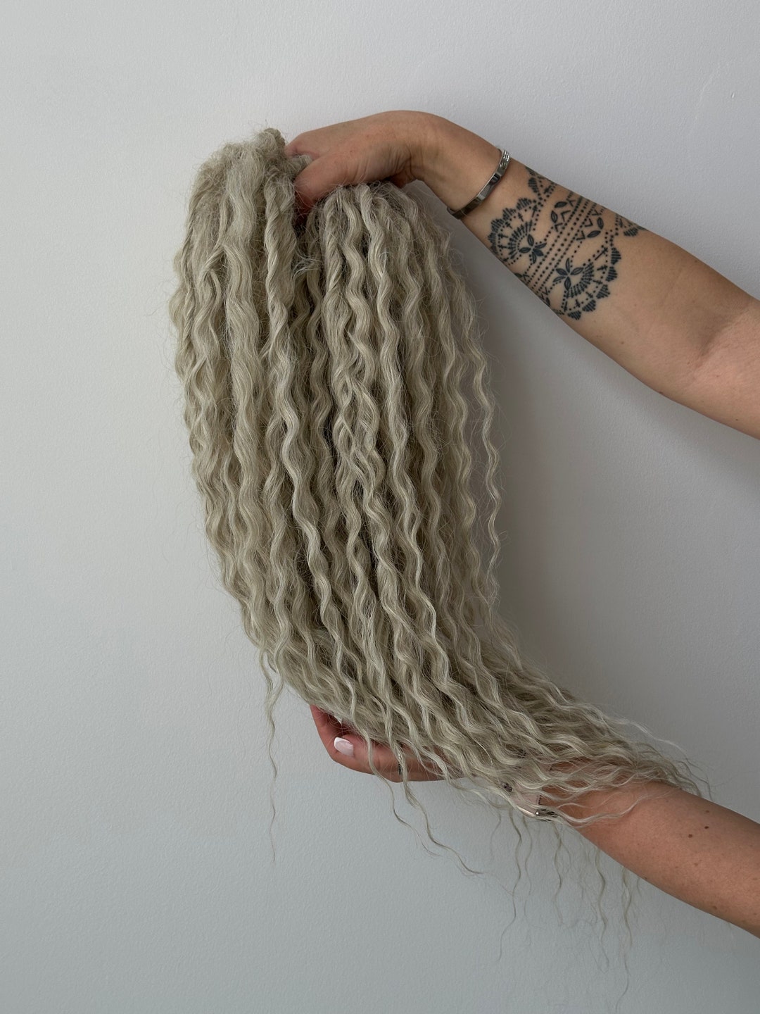 Push-up Curls — ручная работа, многоразовые, мегаобъемные локоны белого ...