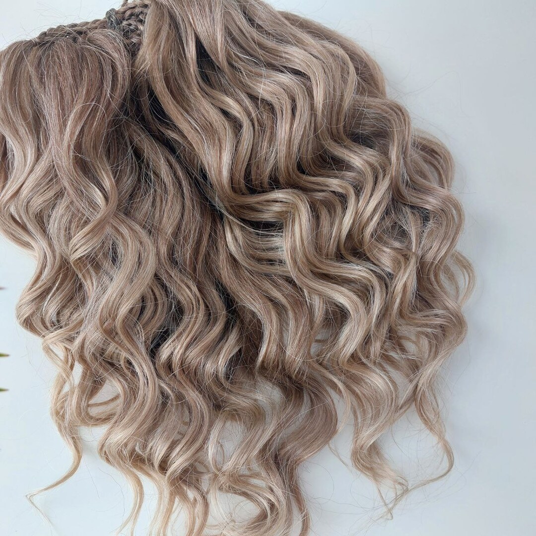 Push up Curls Combable Brushed Fake Hair as Natural - Etsy