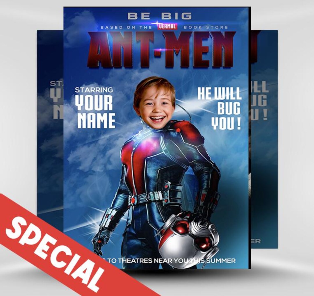 Face Swap Ant-man Movie Poster | Personalized Spoof Gift (digital ...