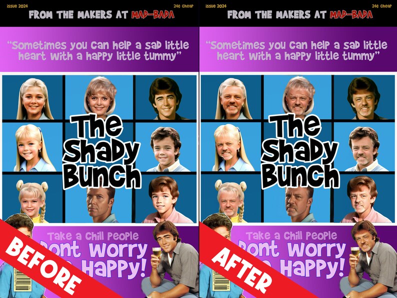 Face Swap Bada / Classic TV Shows - Etsy