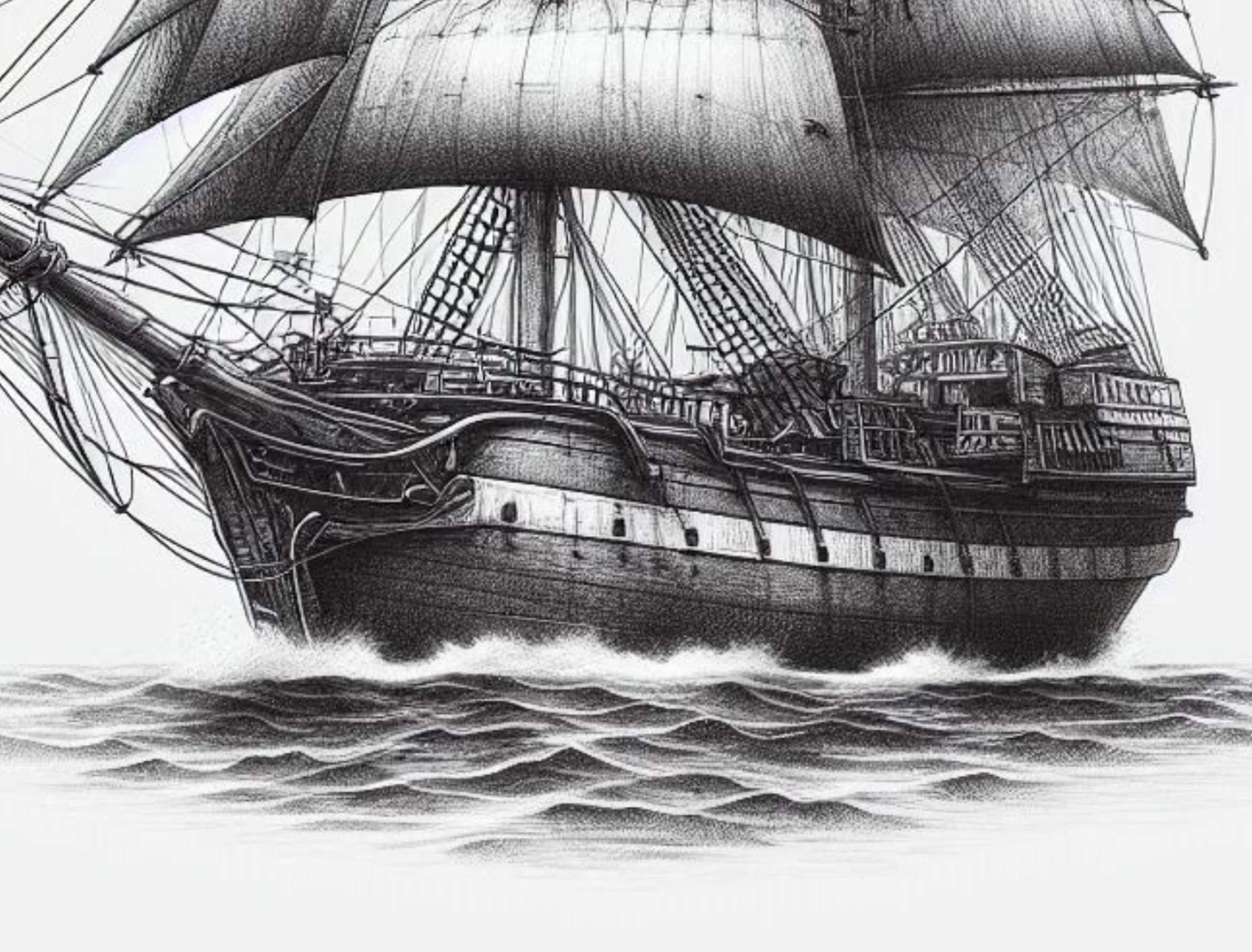 Old Vintage Mast Ship Printable Wall Art, Nautical Mast Ship, Graphic ...