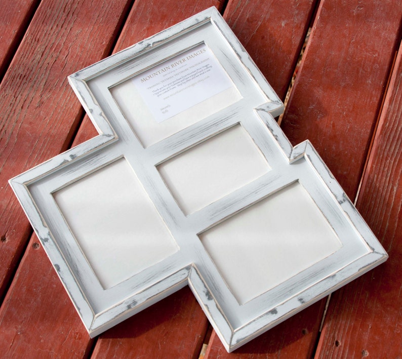 Collage Picture Frame - MULTI 4 Opening Distressed Collage Picture ...