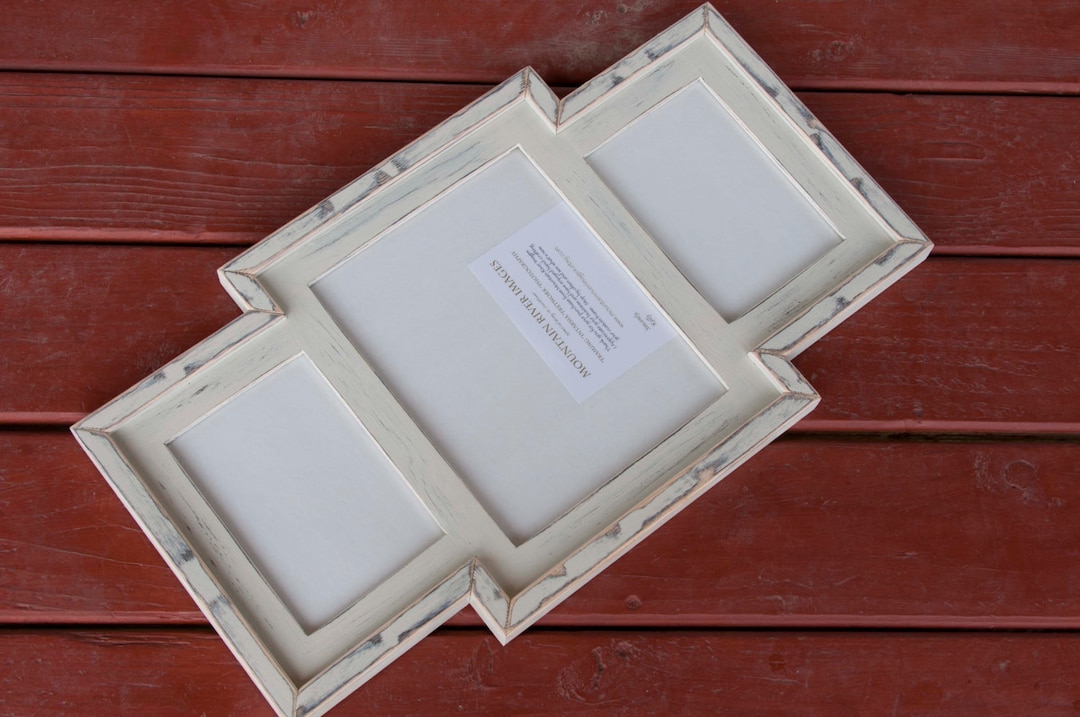 Collage Picture Frame - MULTI 3 Opening Distressed Collage Picture ...