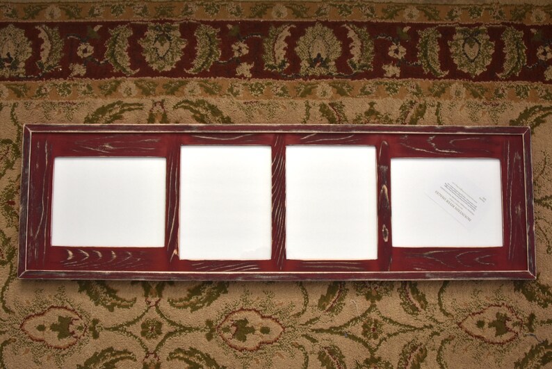 Collage Picture Frame MULTI 4 Opening 8x10 distressed rustic | Etsy