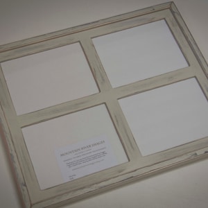 Collage Picture Frame - MULTI 4 Opening 8x10 "window Style" Distressed ...