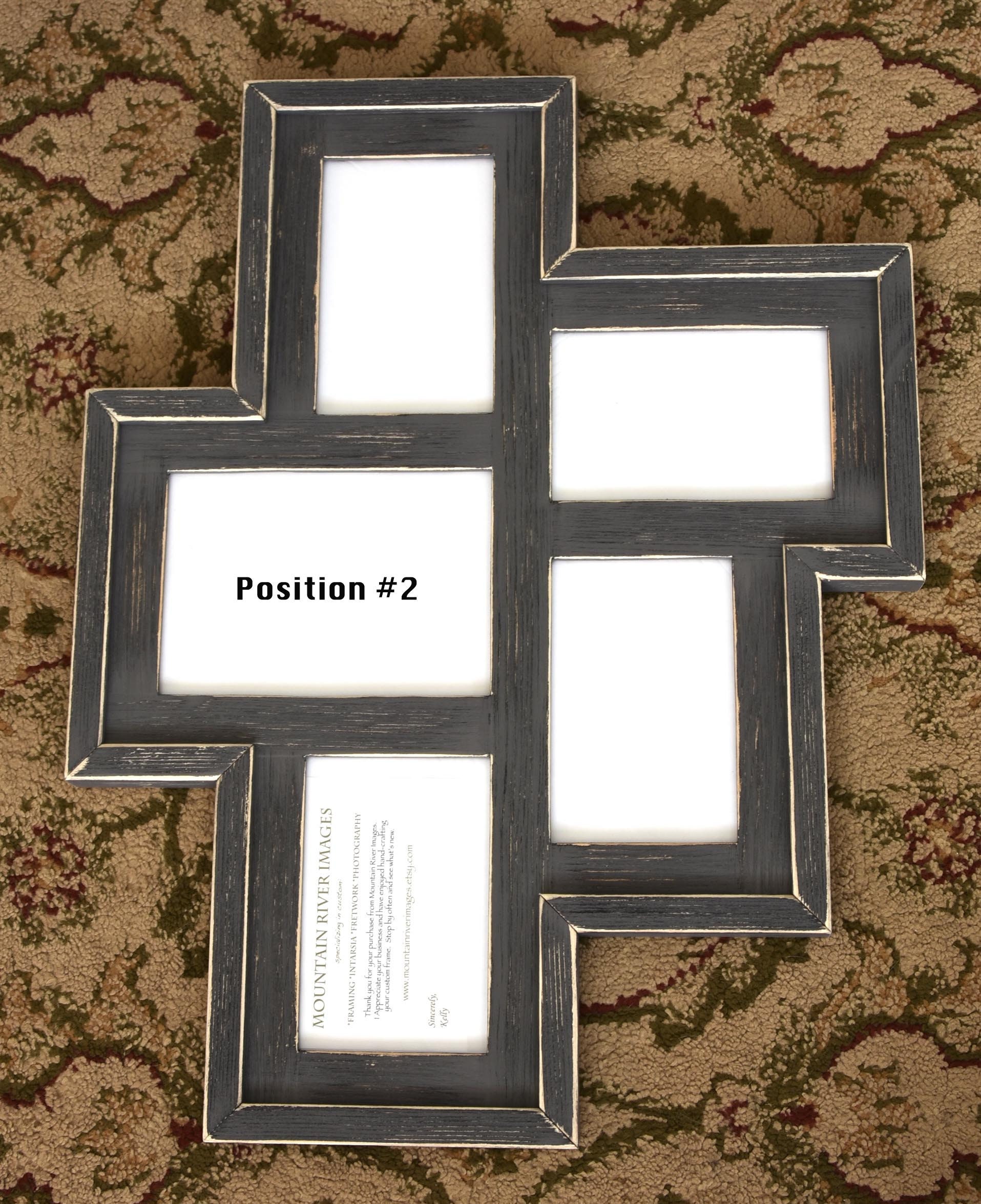 Multi 5 Opening Collage Frame With 1) 5x7 and 4) 4x6's....magnet With ...