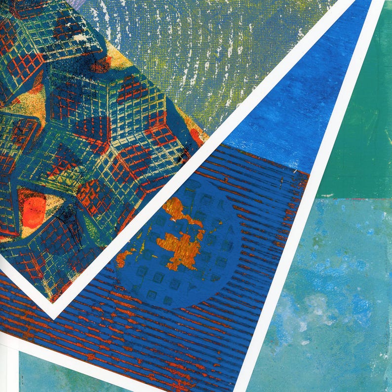 Printable Painted Collage Papers, Junk Journal Mixed Media Collage ...