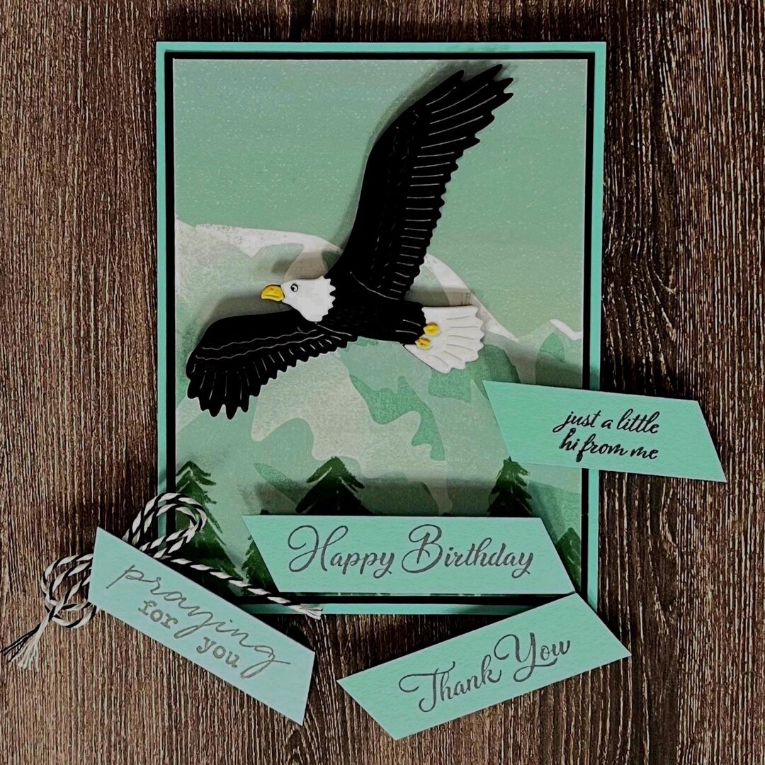 Flying Eagle 3D Card - Etsy