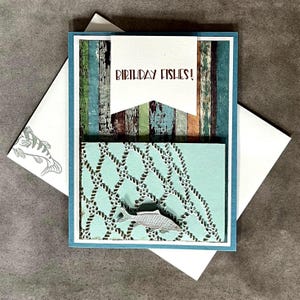 Fishing Net 3D Card - Etsy