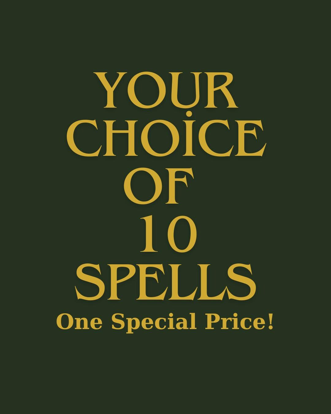 Custom Spell Bundle: Choose Any 10 Spells - Etsy