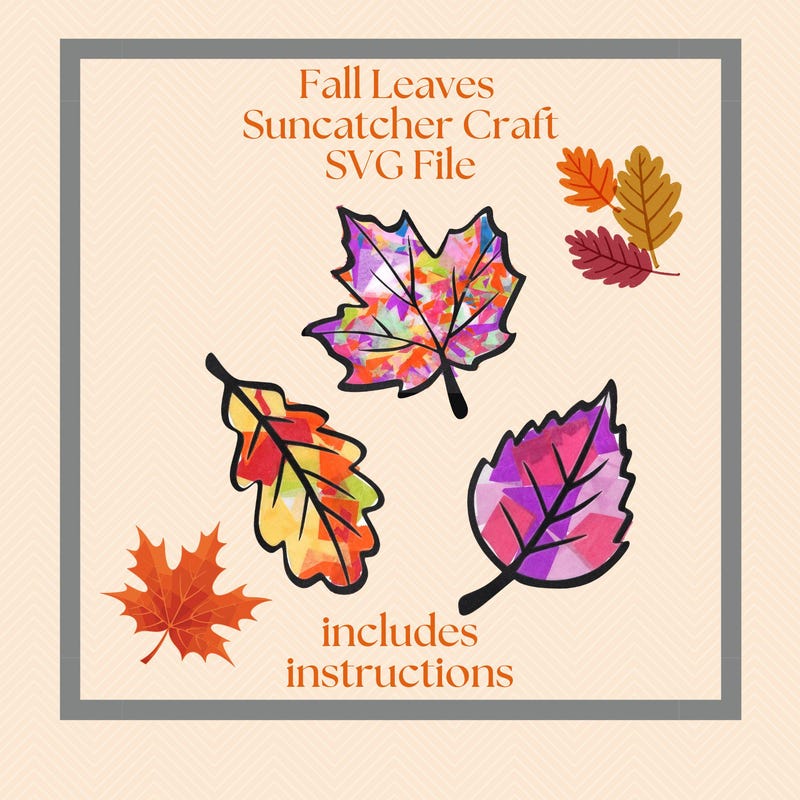 Fall Paper Suncatcher Svg - Etsy
