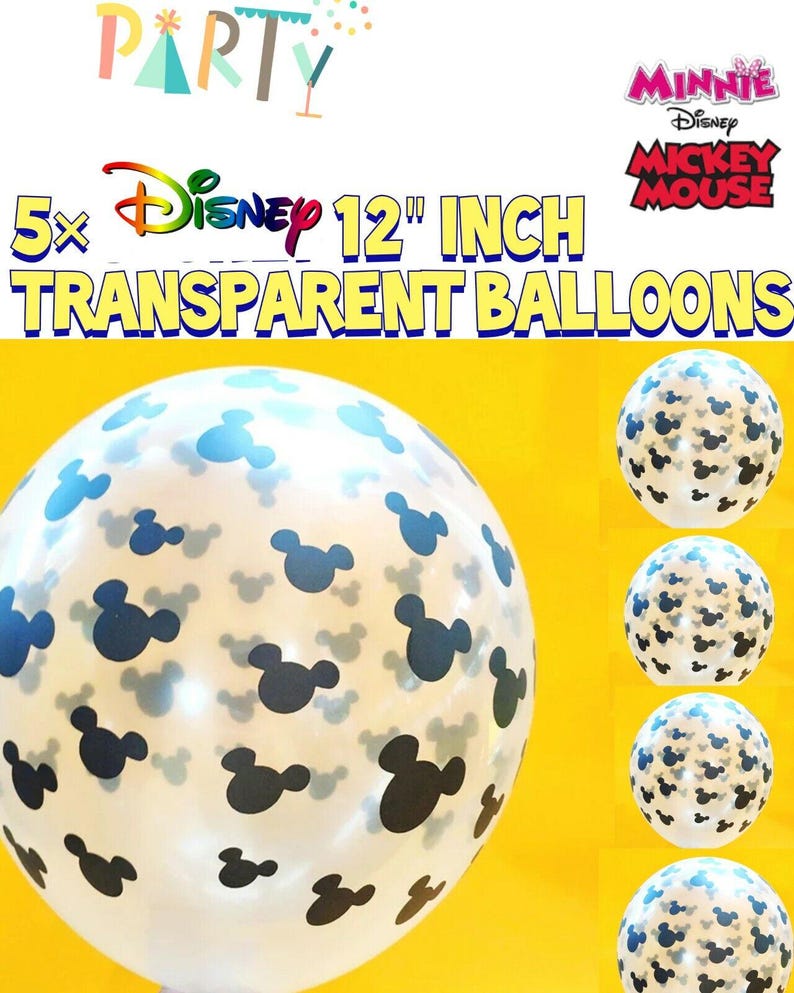 Disney Mickey Mouse Minnie Mouse Birthday Party Balloons Children Kids ...