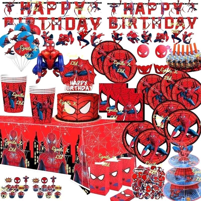Spiderman Party Decorations - Etsy