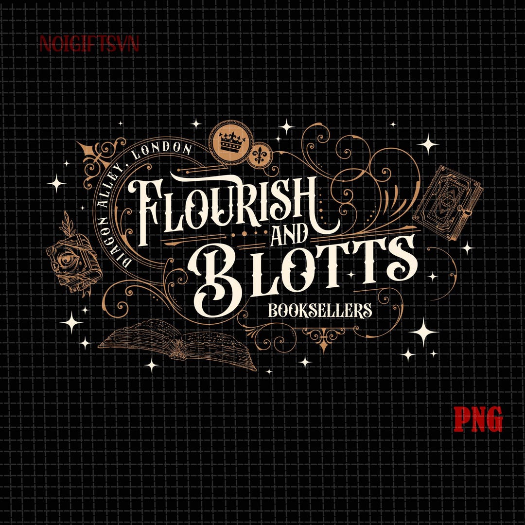 Flourish Blotts Png, Flourish Png, Wizard Castle Book Png, Alphabet Png, Designs Png ...