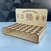 Laser Cut Wooden Display Stand for Lip Balm - Holds 35 Balms, Instant ...