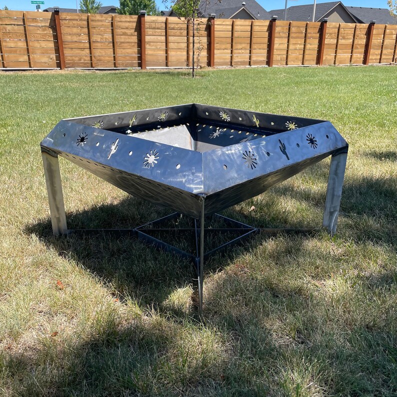 Custom Floating Square Fire Pit DXF Plasma Design Instant Download - Etsy