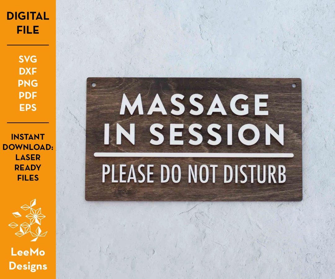 Personalized Office Door Sign for Massage in Session With Instant ...