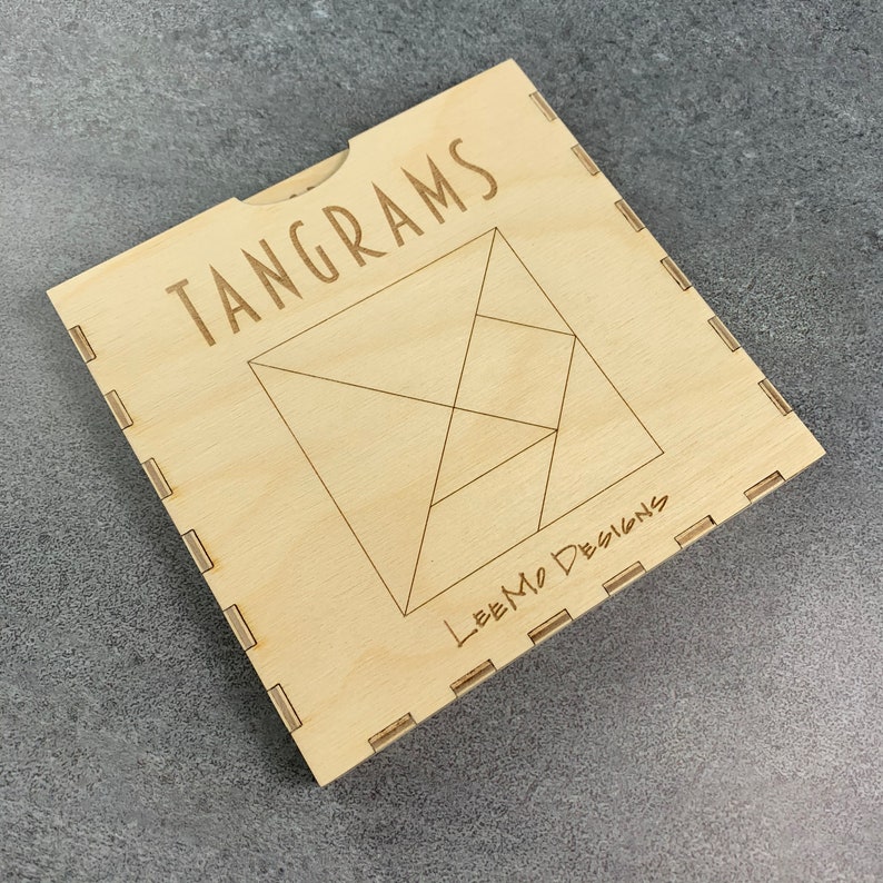 3D Wooden Tangrams Puzzle SVG for Montessori Learning Toys Download - Etsy