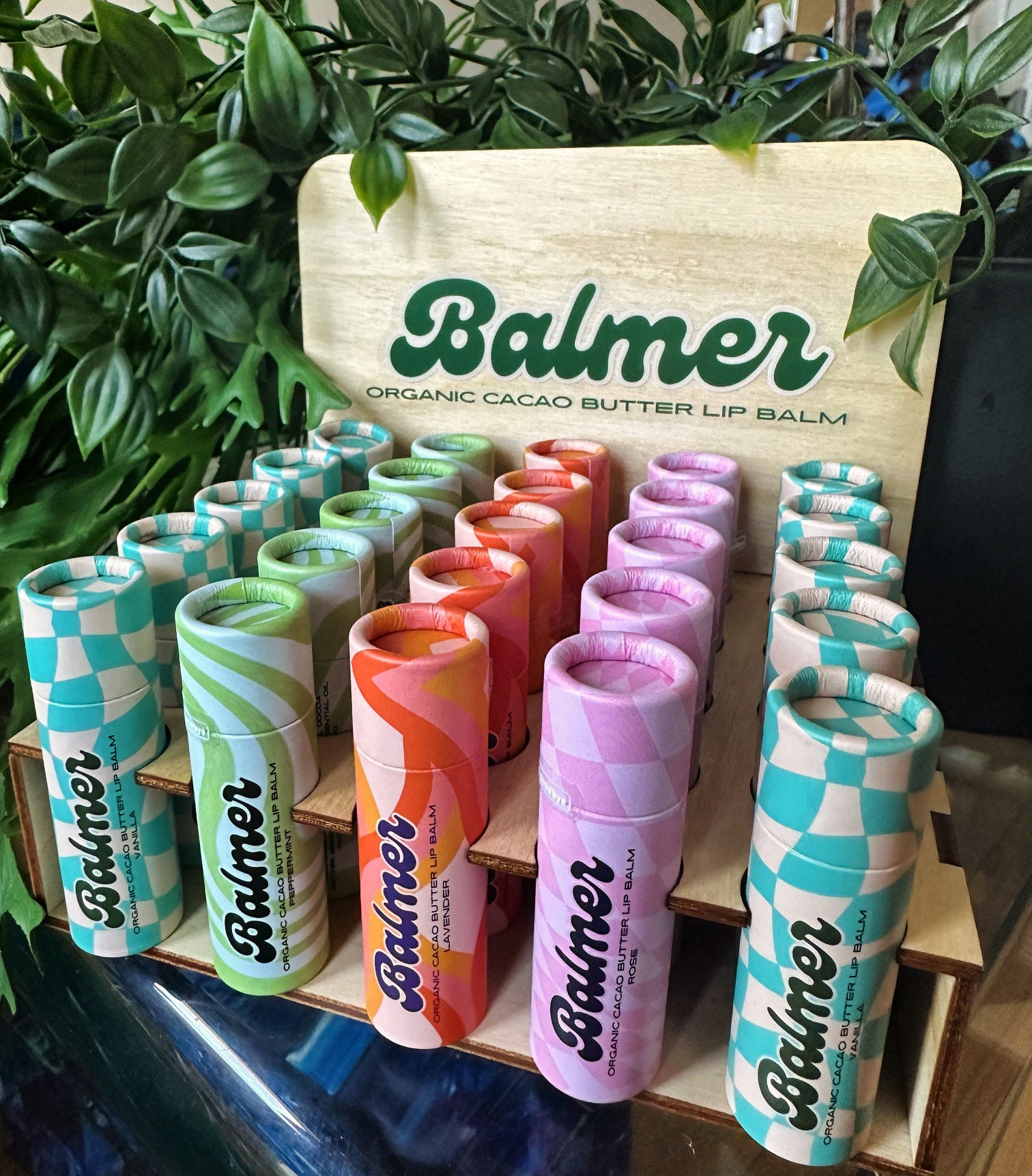 Laser Cut Wooden Display Stand for Lip Balm - Holds 25 Balms - Instant ...