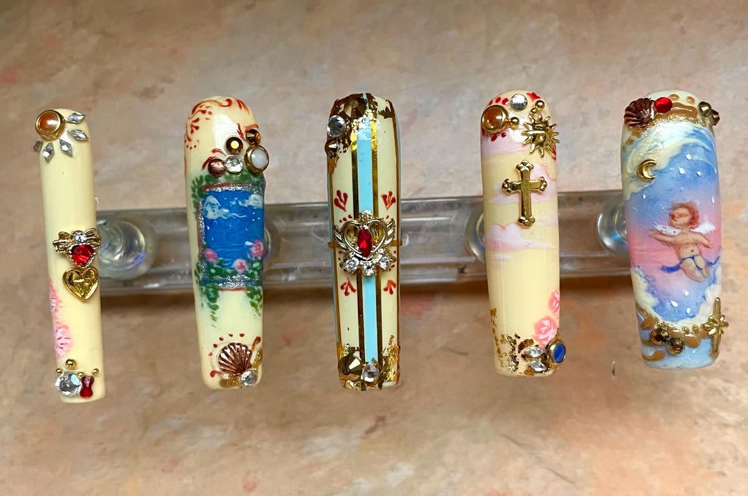 Custom Cathedral Press on Nails - Etsy