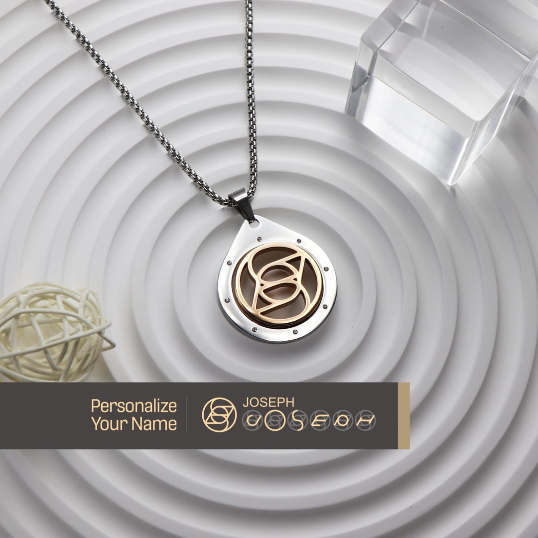 Unique Name Logo Necklace,personalised Monogram Pendant,hip-hop Style ...