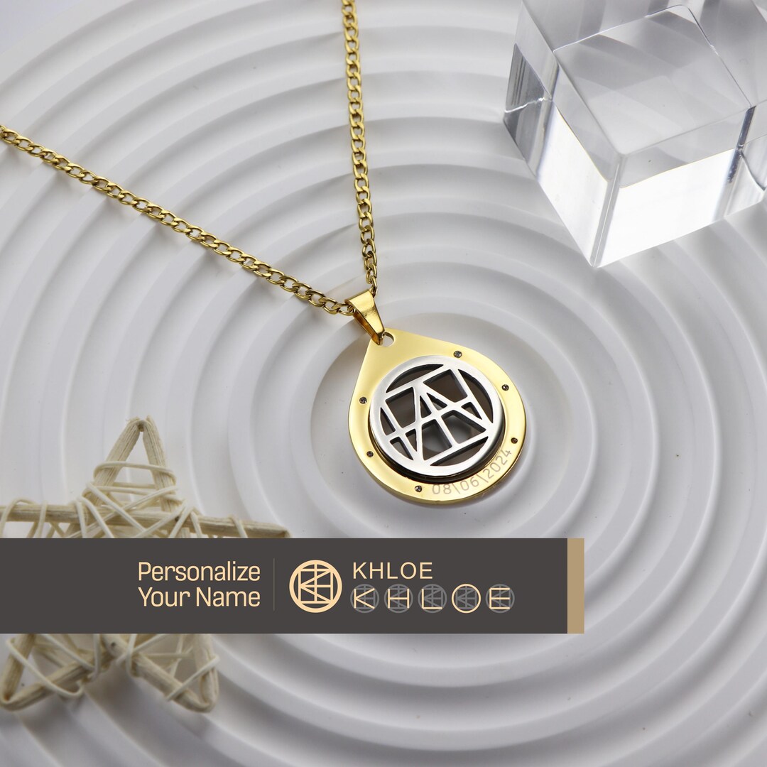 Personalised Name Logo Necklace,hip-hop Style Logo Necklace.unique Name ...