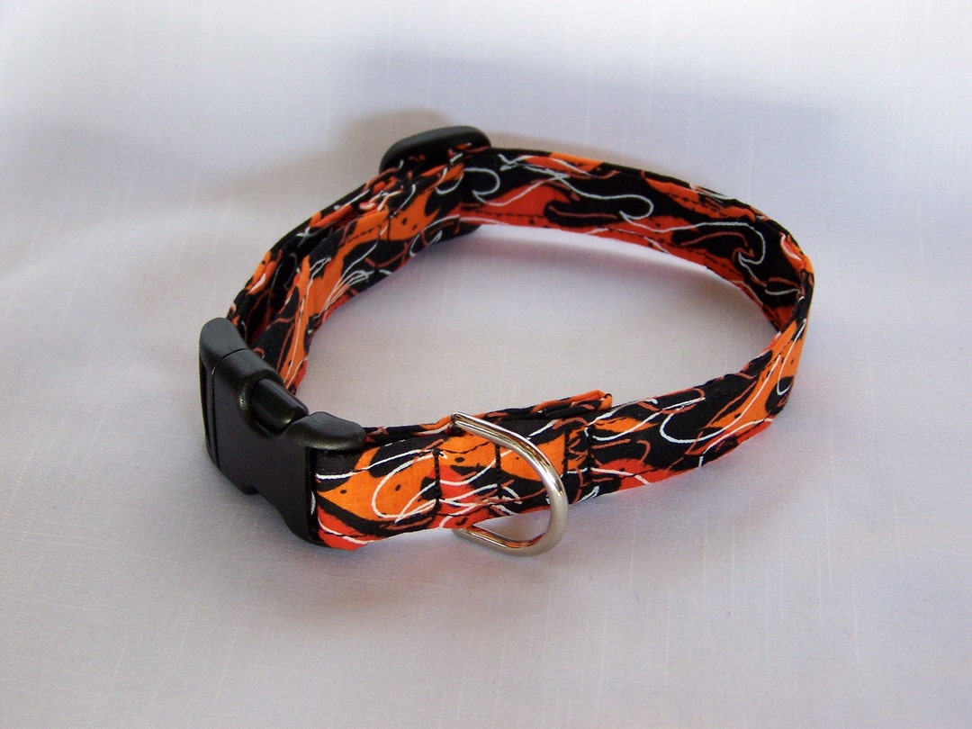Dog Collar - Flame Dog Collar Custom Adjustable Dog Collar Orange/red ...