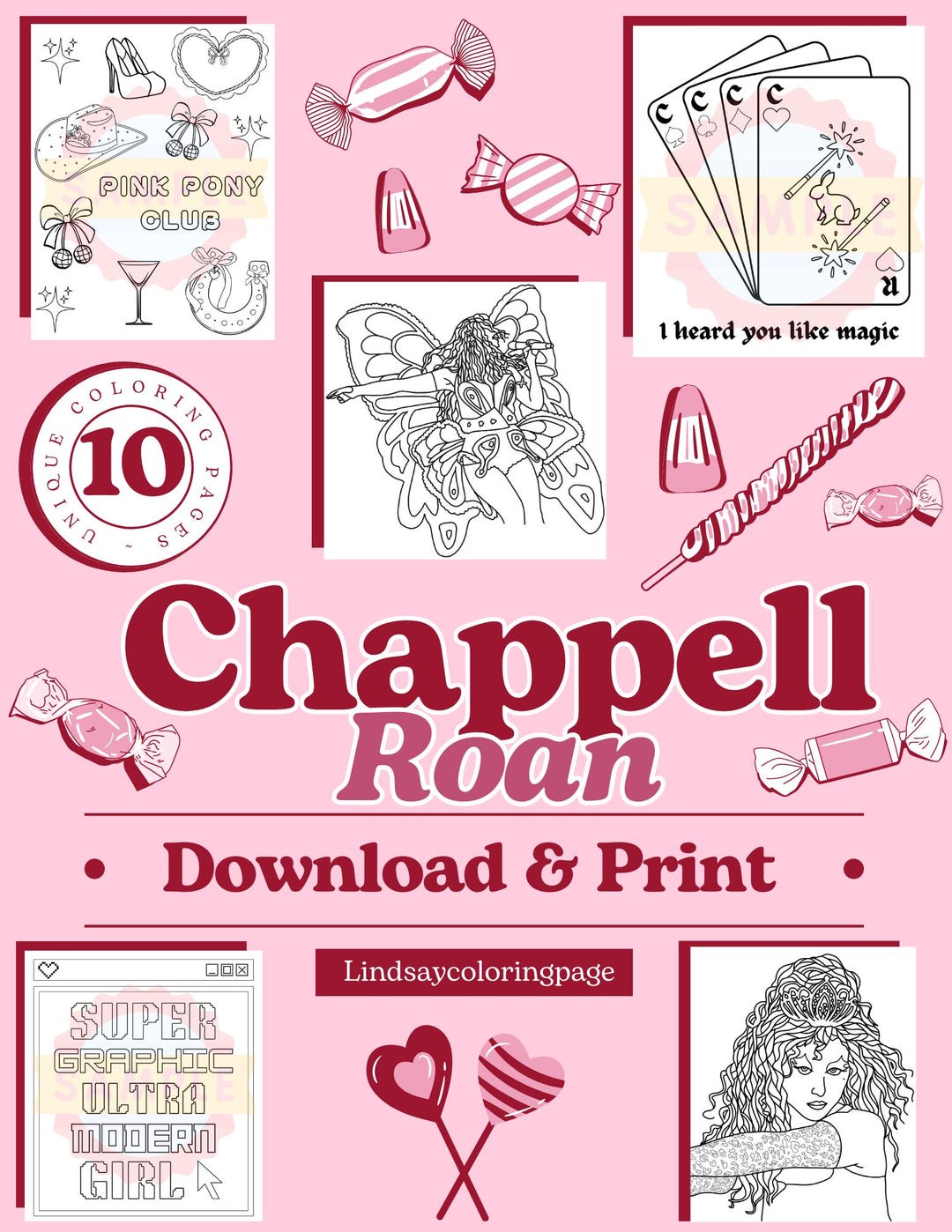 Chappell Roan Coloring Page- Download & Print - Etsy