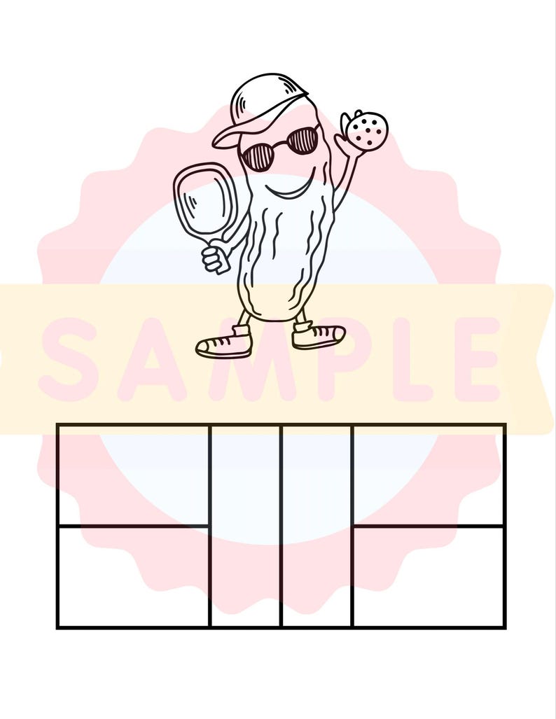 10 Pickleball Coloring Pages - Etsy